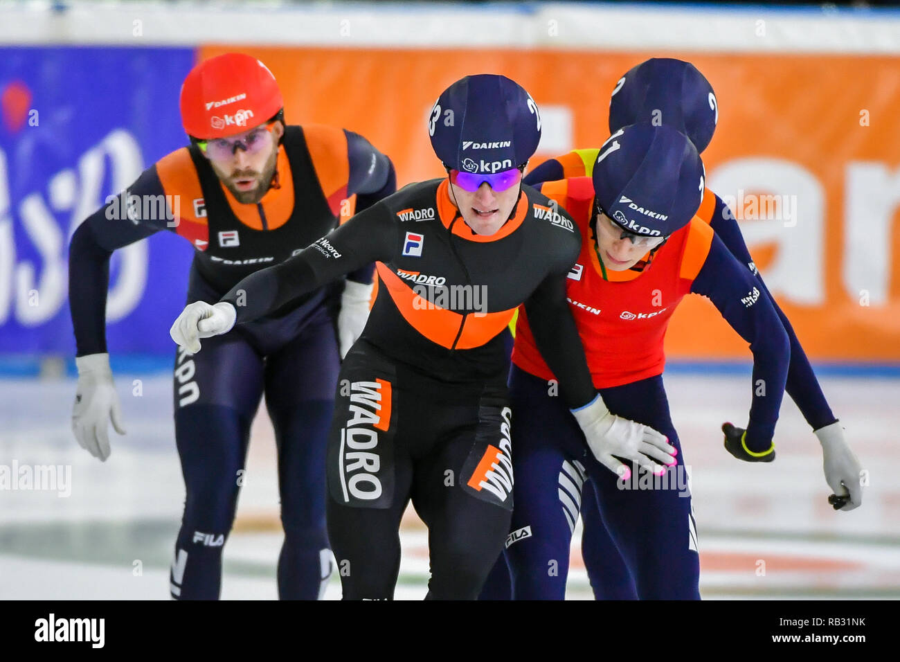 Heerenveen, The Netherlands. 06th Jan, 2019. Shorttrack Dutch National ...