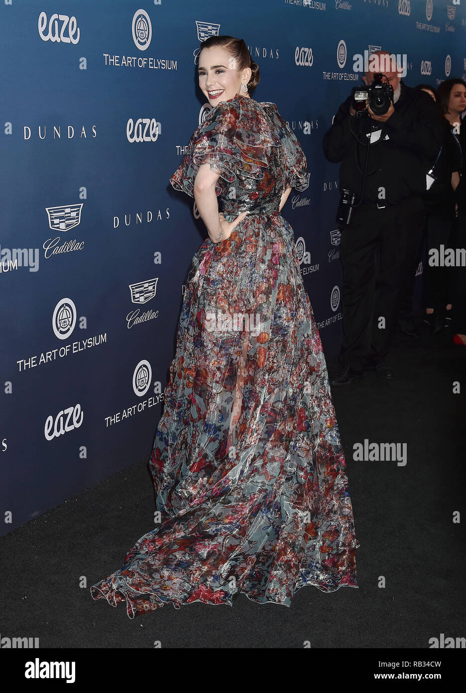 Los Angeles, USA. 5 January 2019. Lily Collins attends Michael Muller's ...