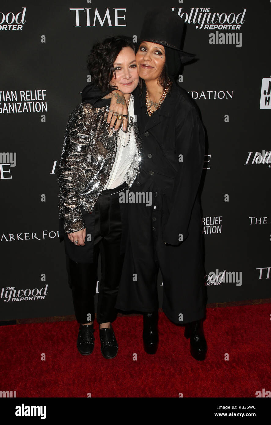 05 January 2019 - Los Angeles, California - Sara Gilbert, Linda Perry ...