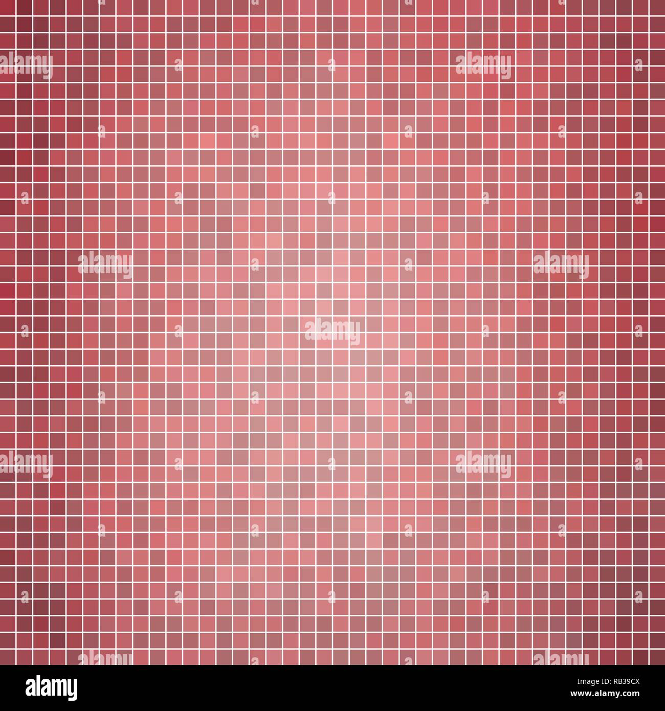 abstract vector square pixel mosaic background - red Stock Vector Image ...