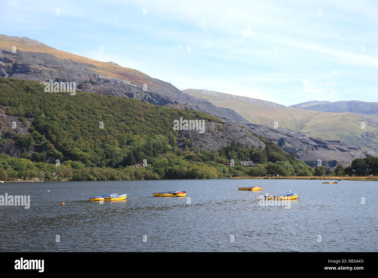 Llanberis snowdonia boat lake hi-res stock photography and images - Alamy