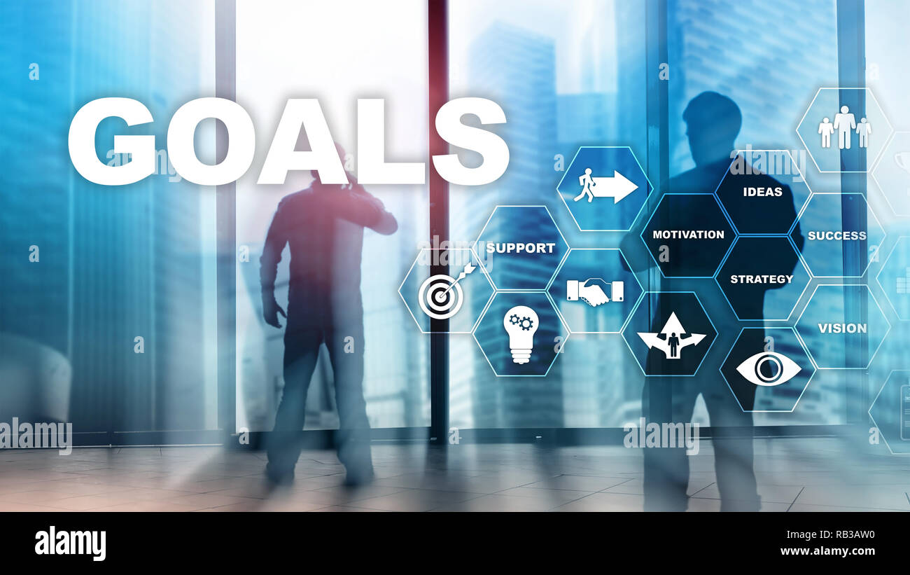 Target Goals Expectations Achievement Graphic Concept. Business ...