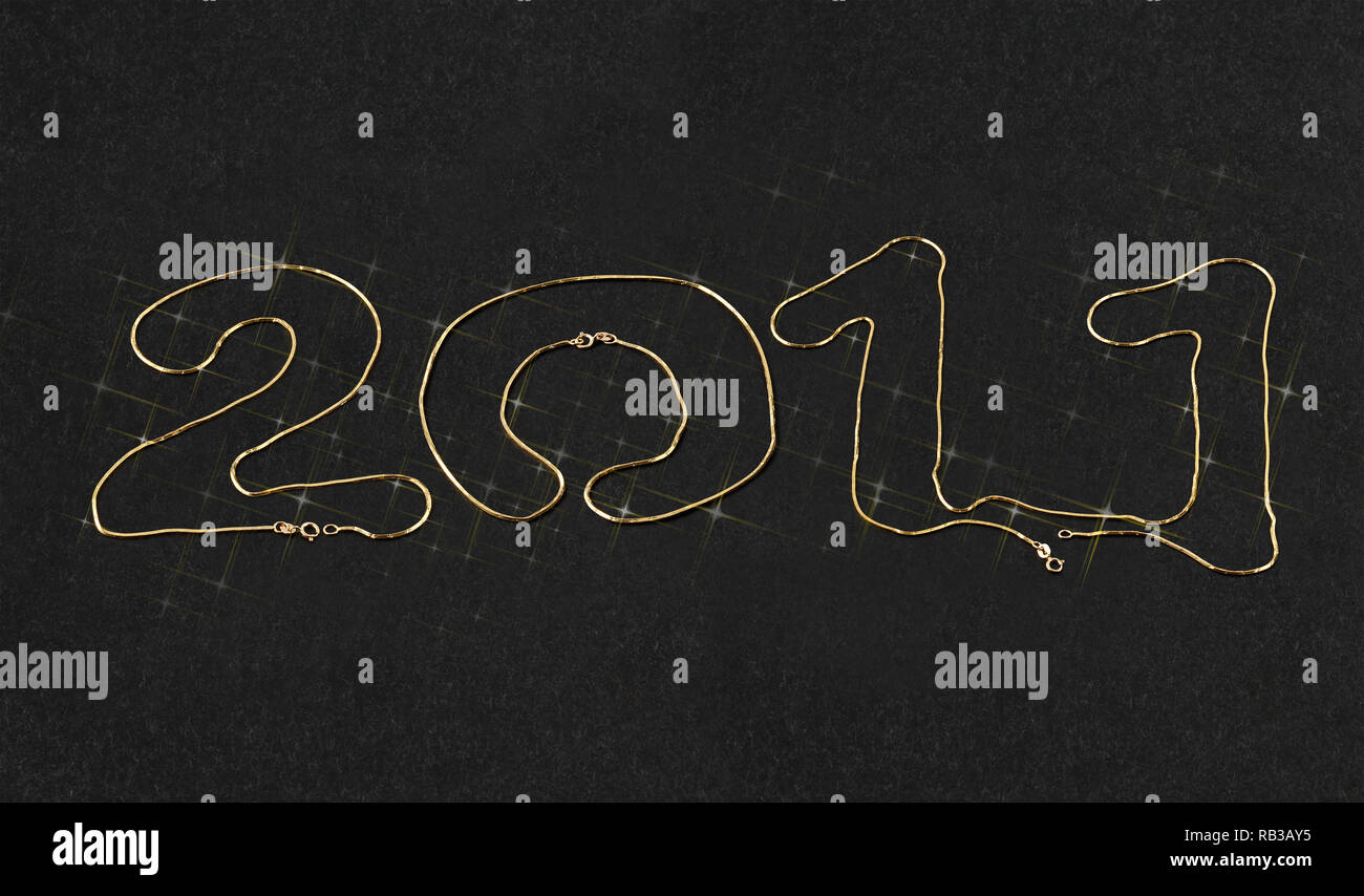 Golden shining text happy new hi-res stock photography and images - Alamy