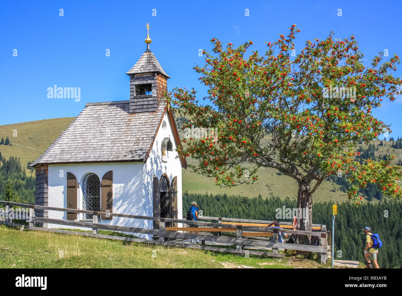Chapel, Postalm, Salzkammergut, Austria Stock Photo - Alamy
