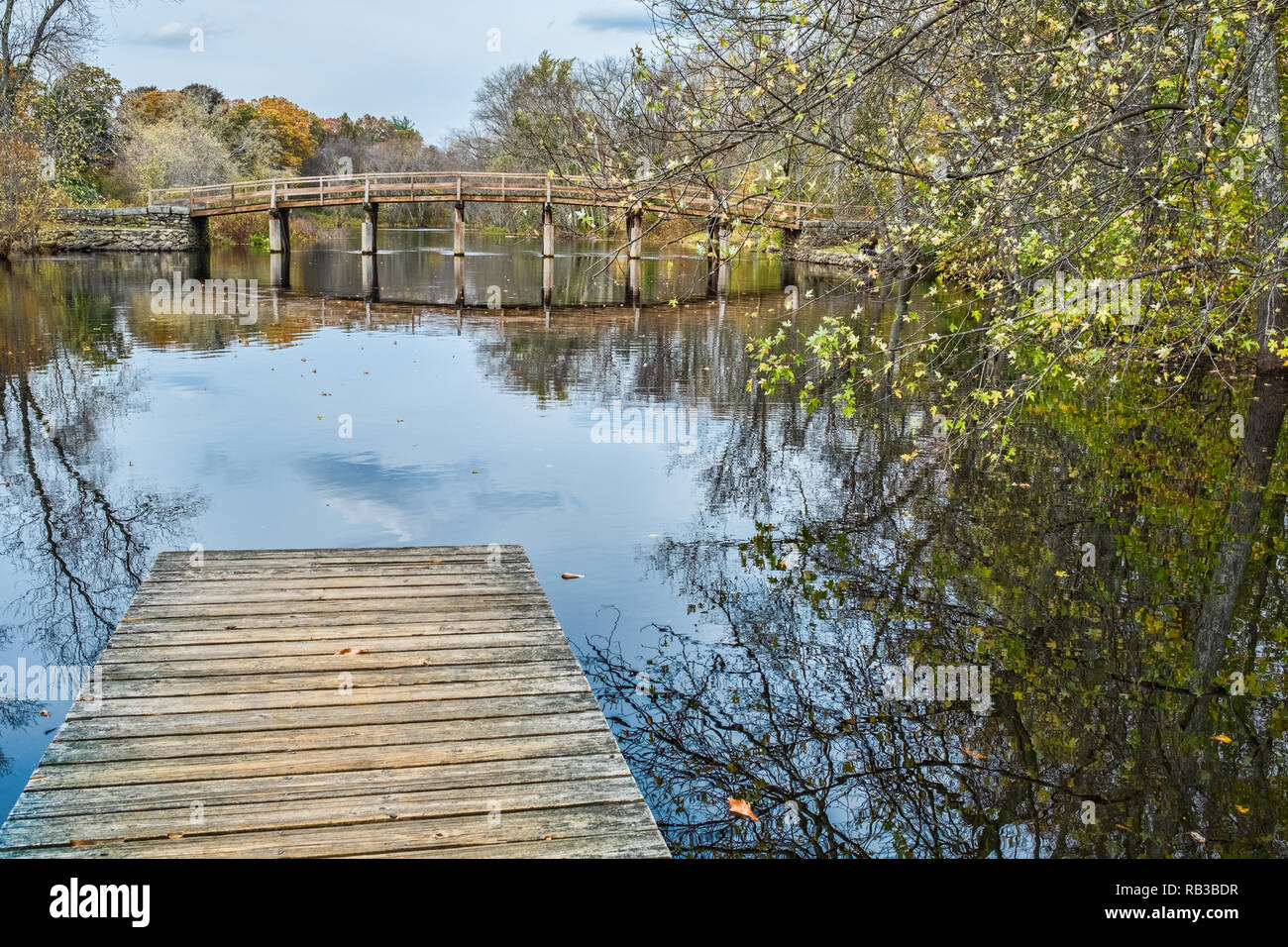 The Old North Bridge in Concord, Massachusetts Stock Photo - Alamy