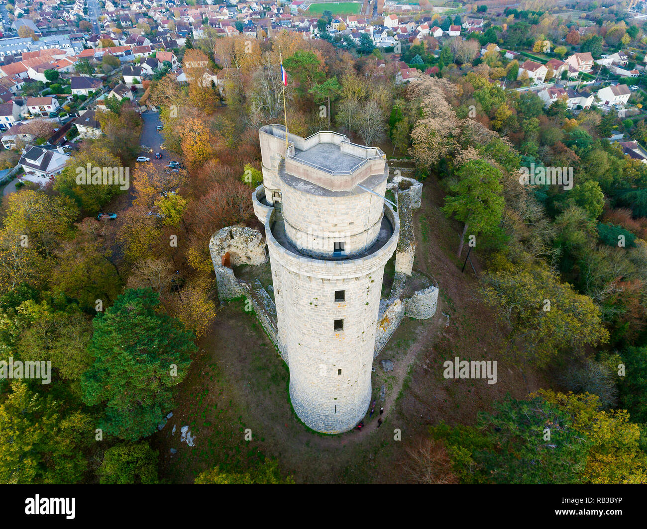 Tower of Montlhery, Essonne, France Stock Photo - Alamy