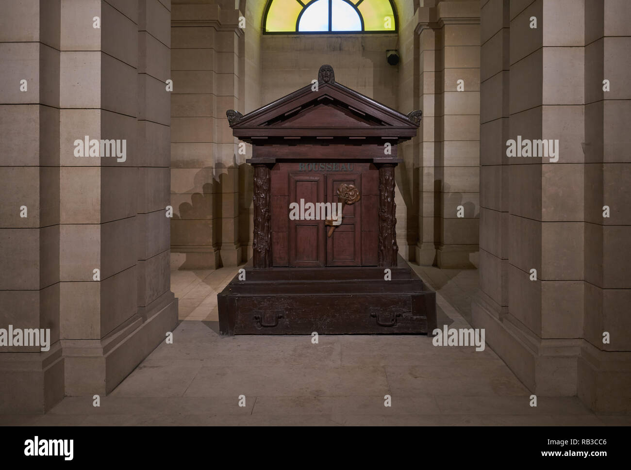Jean-Jacques Rousseau tomb paris Stock Photo - Alamy