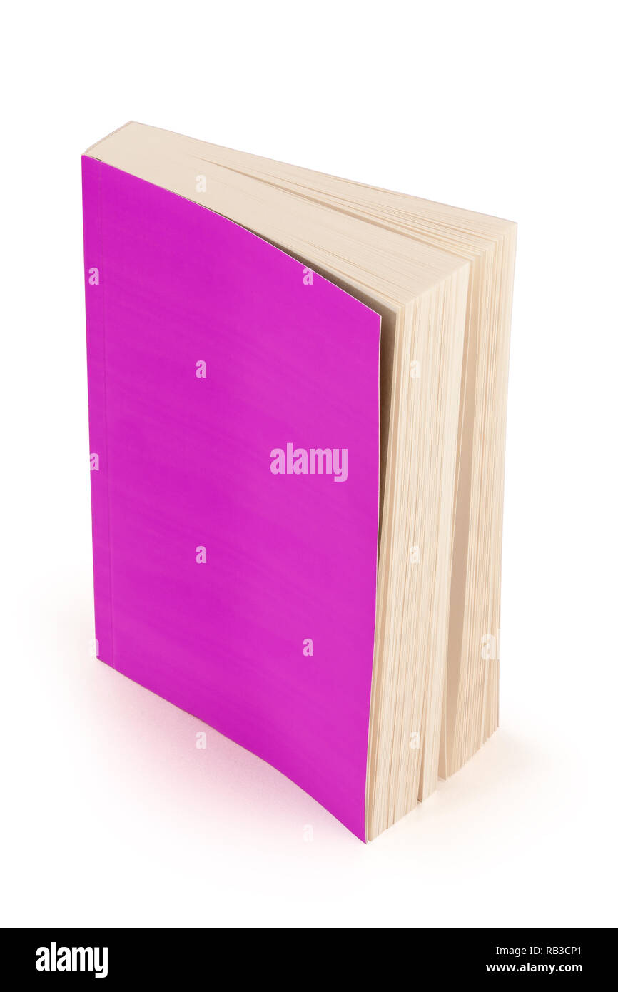 purple blank book cover with clipping path Stock Photo - Alamy