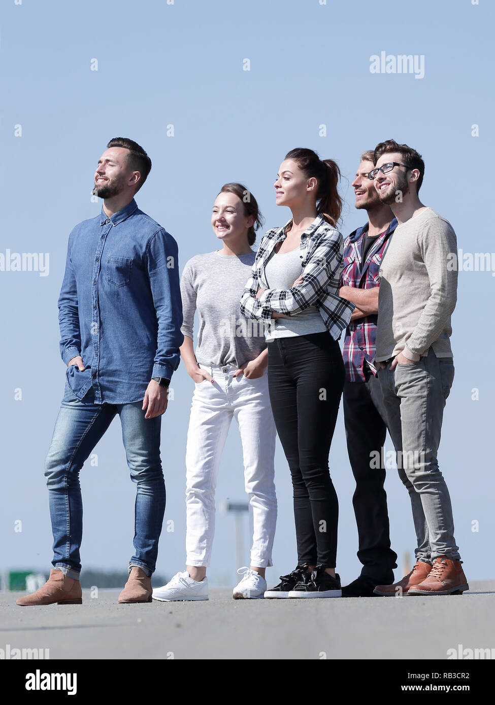 in full growth.a group of successful young people Stock Photo - Alamy