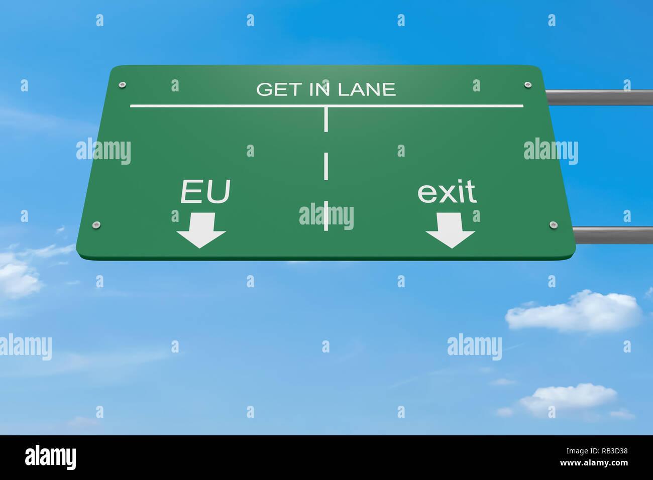3d illustration of exit sign hi-res stock photography and images - Alamy