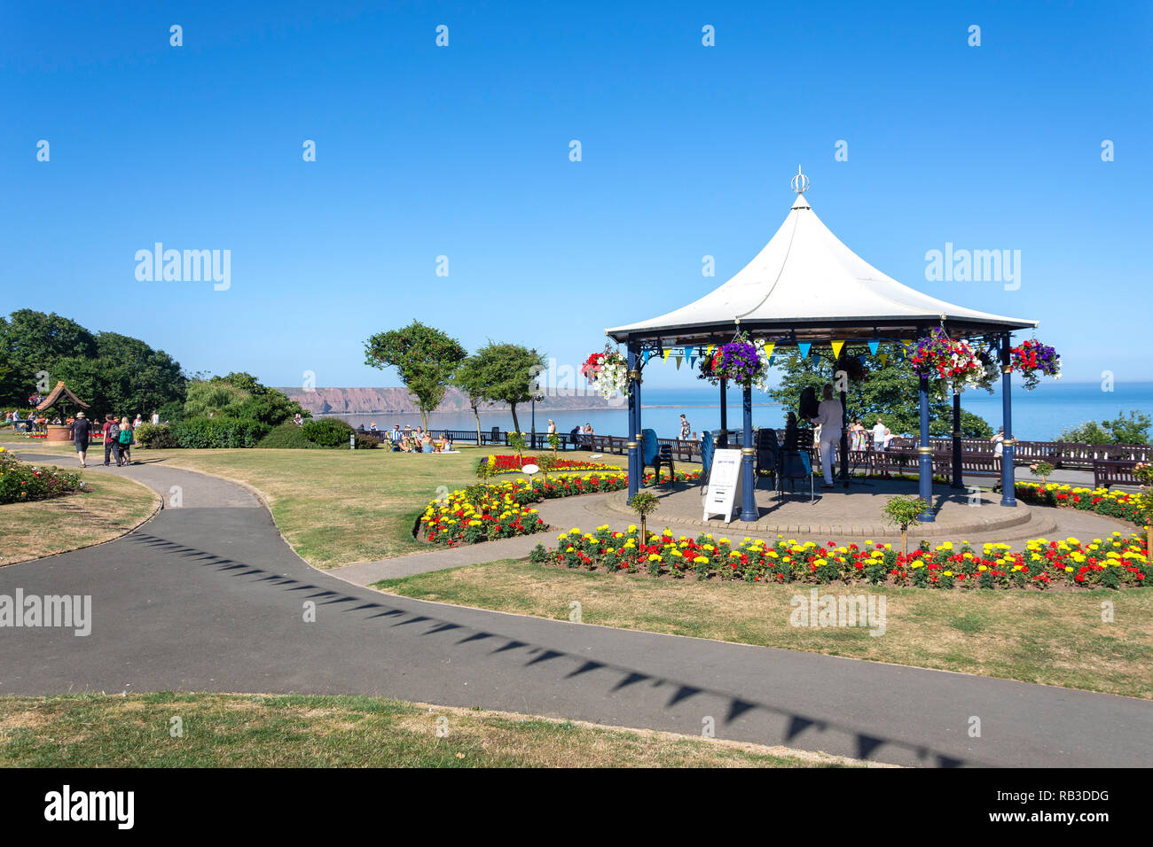 Bandstand in Crescent Gardens, Filey, North Yorkshire, England, United ...