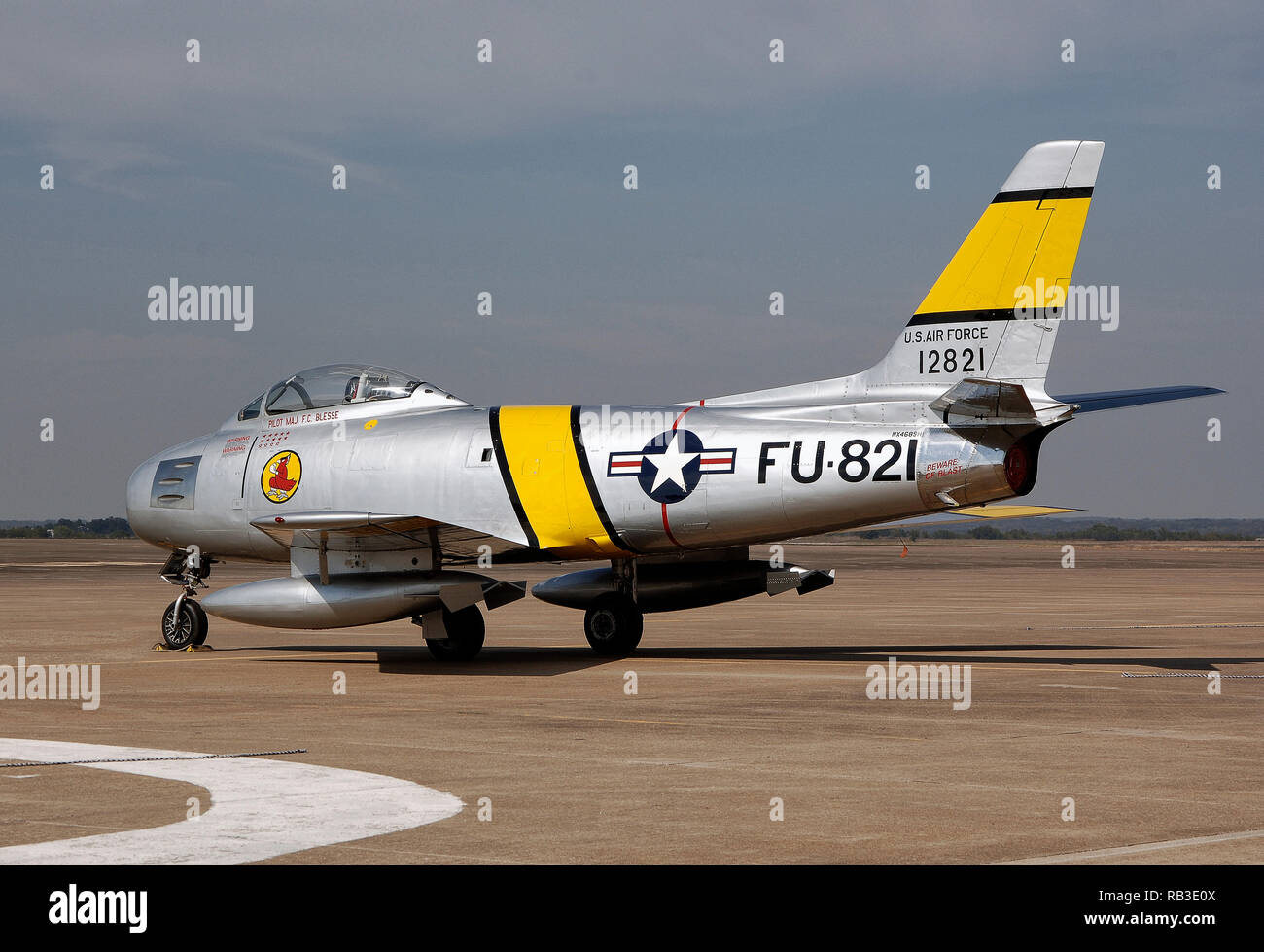 North American F-86 Saber Jet Fighter Stock Photo - Alamy