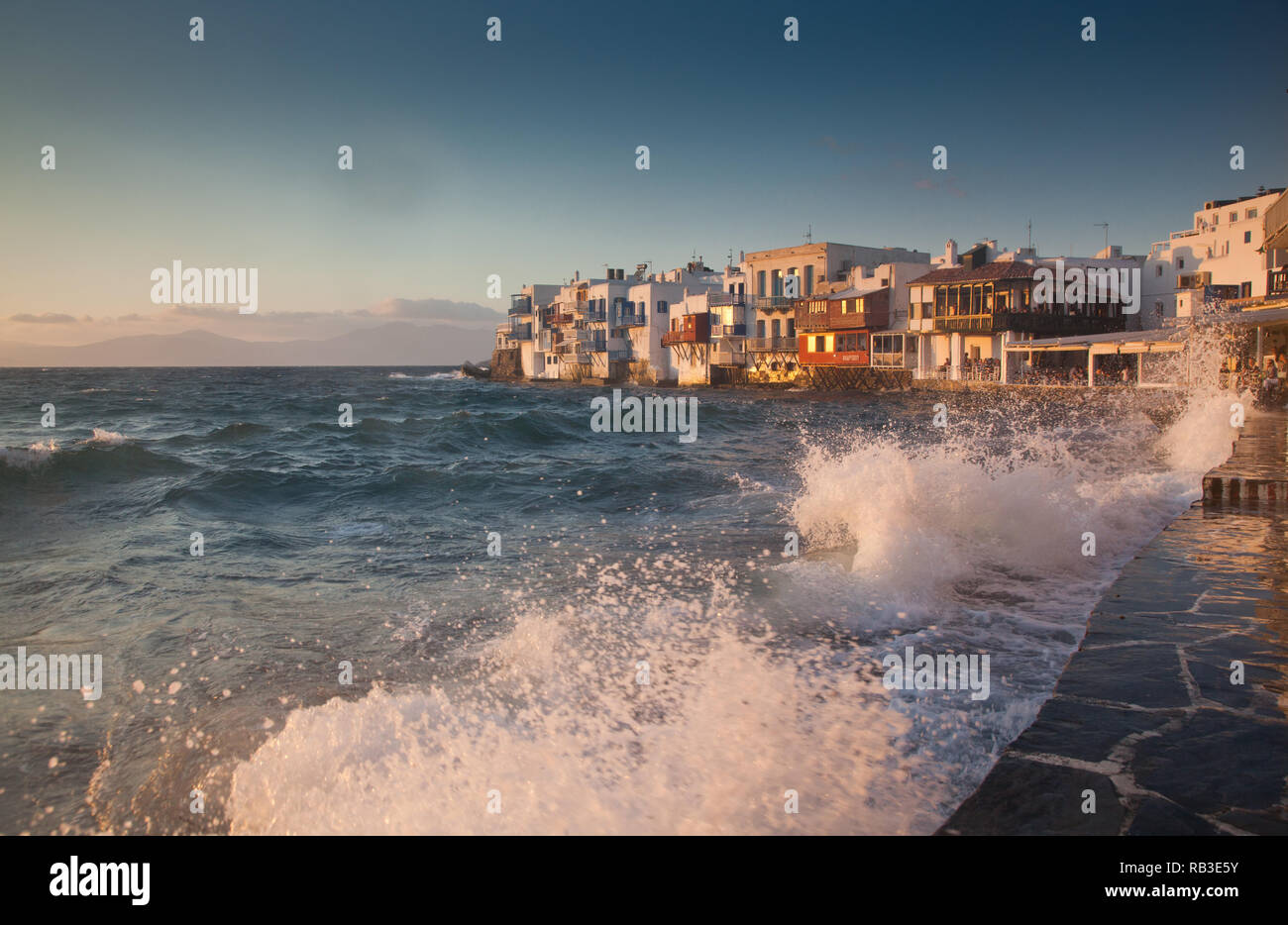 little venice at sunset, mykonos, Greece - luxury travel destiation ...