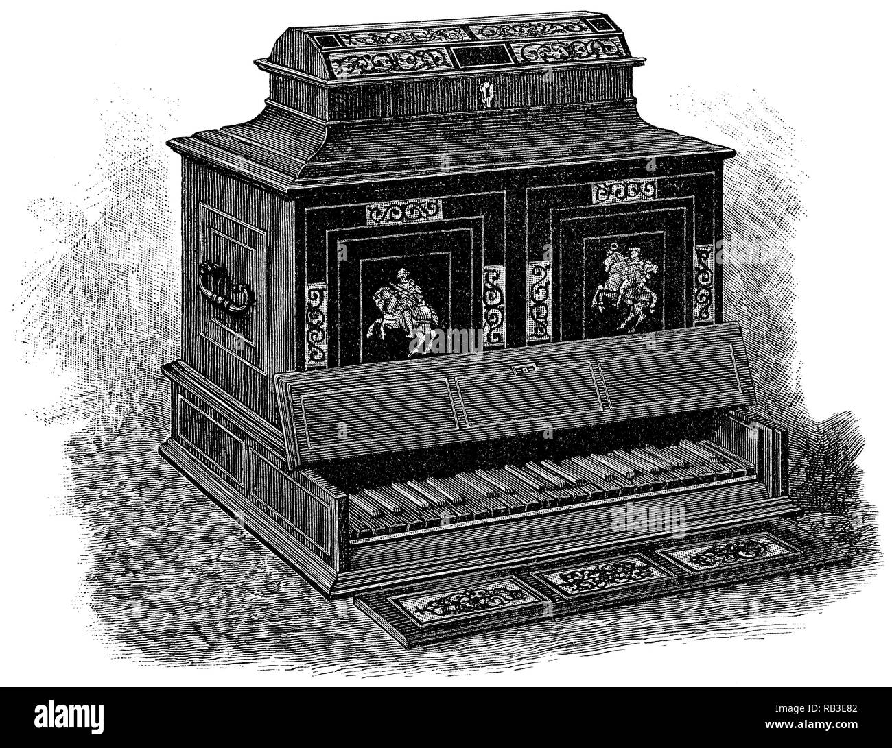 Octave virginal hi-res stock photography and images - Alamy