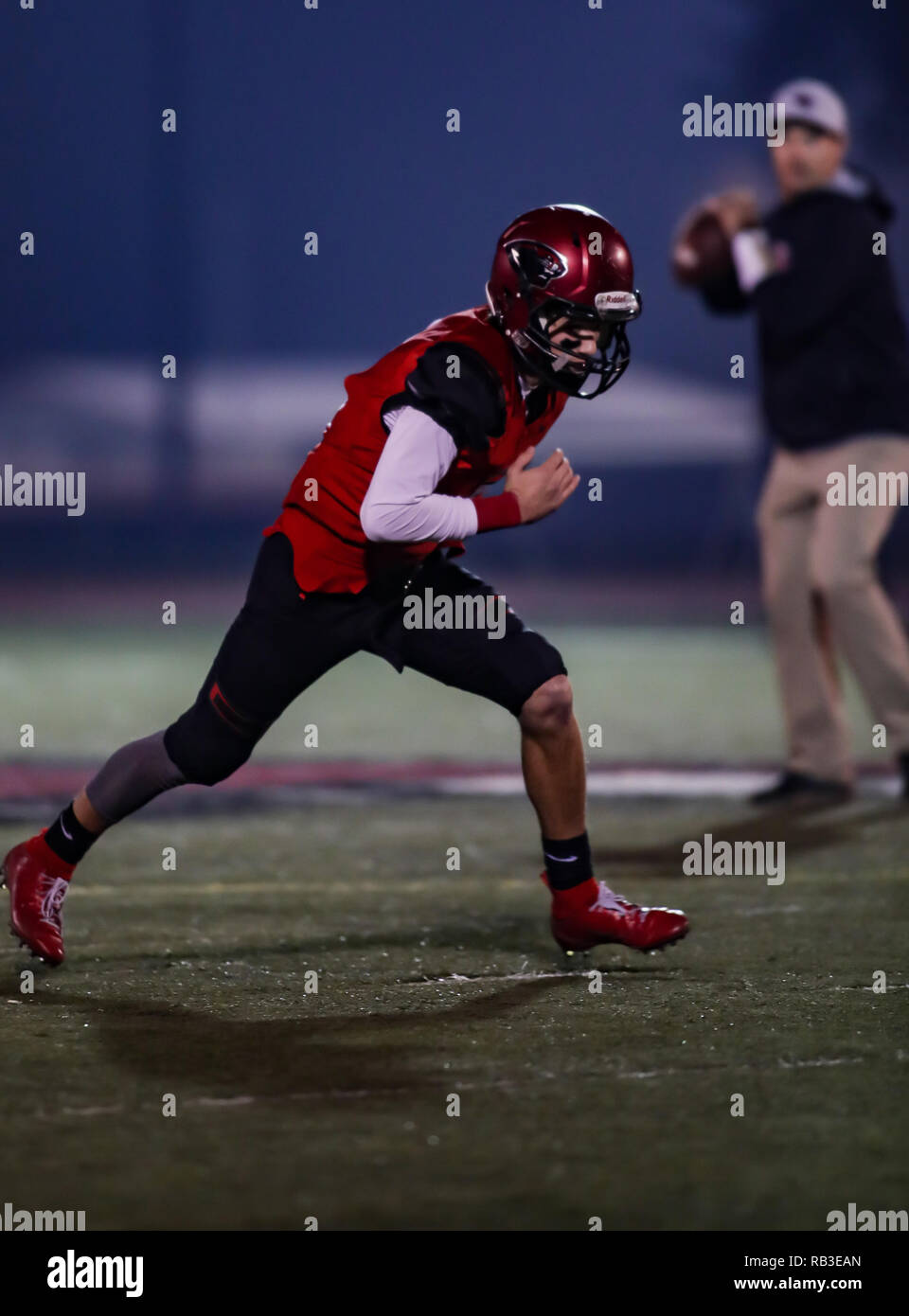 Football action with Shasta vs. Foothill High School in Palo Cedro ...