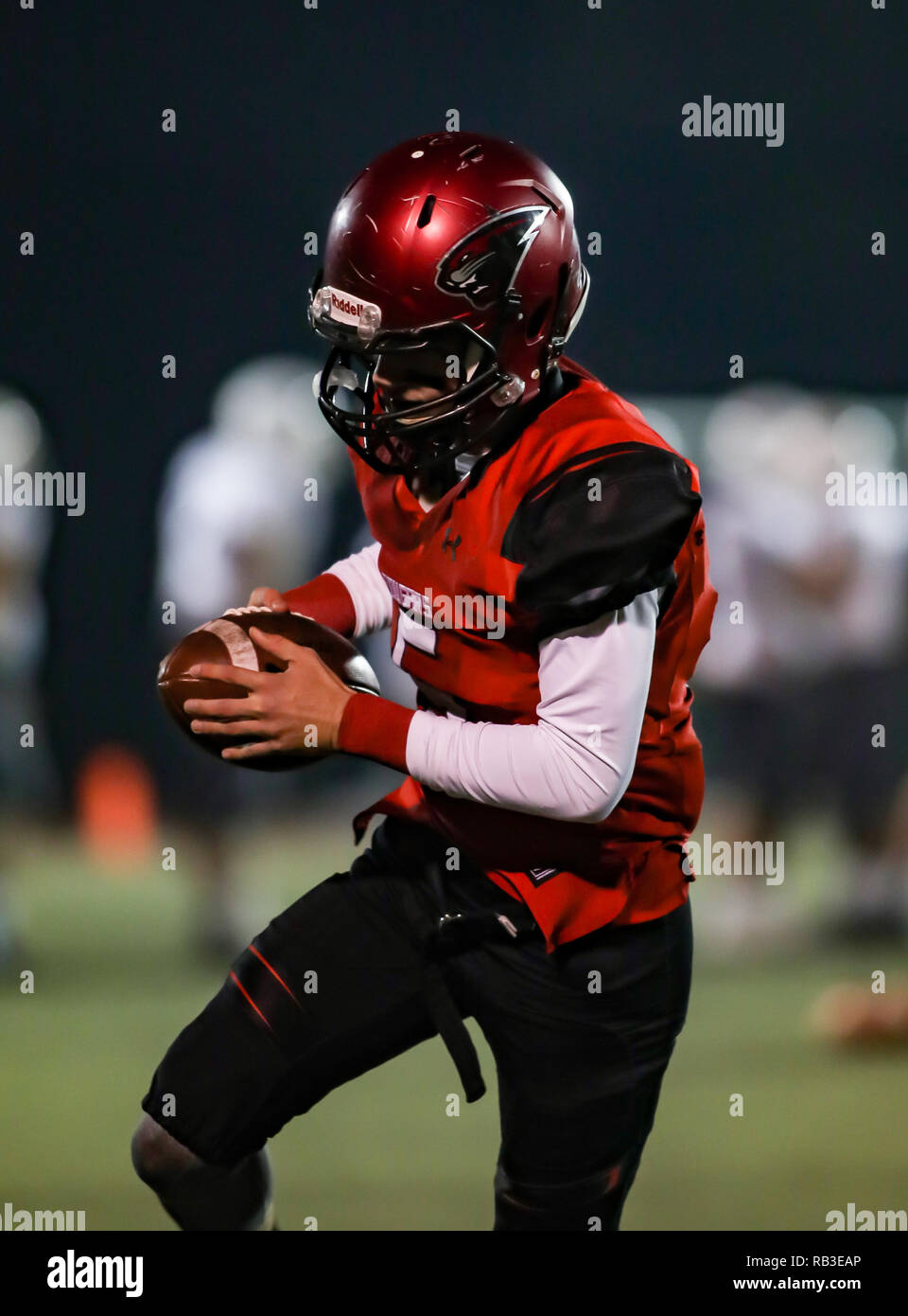 Football action with Shasta vs. Foothill High School in Palo Cedro ...