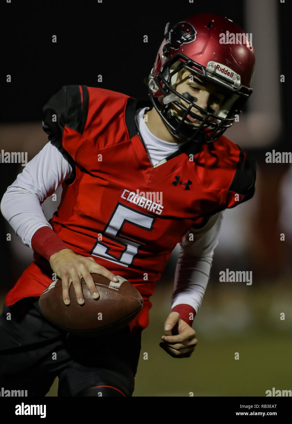 Football action with Shasta vs. Foothill High School in Palo Cedro ...