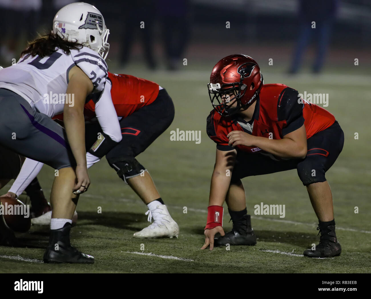 Football action with Shasta vs. Foothill High School in Palo Cedro ...