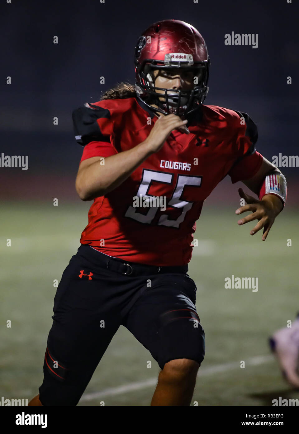 Football action with Shasta vs. Foothill High School in Palo Cedro ...