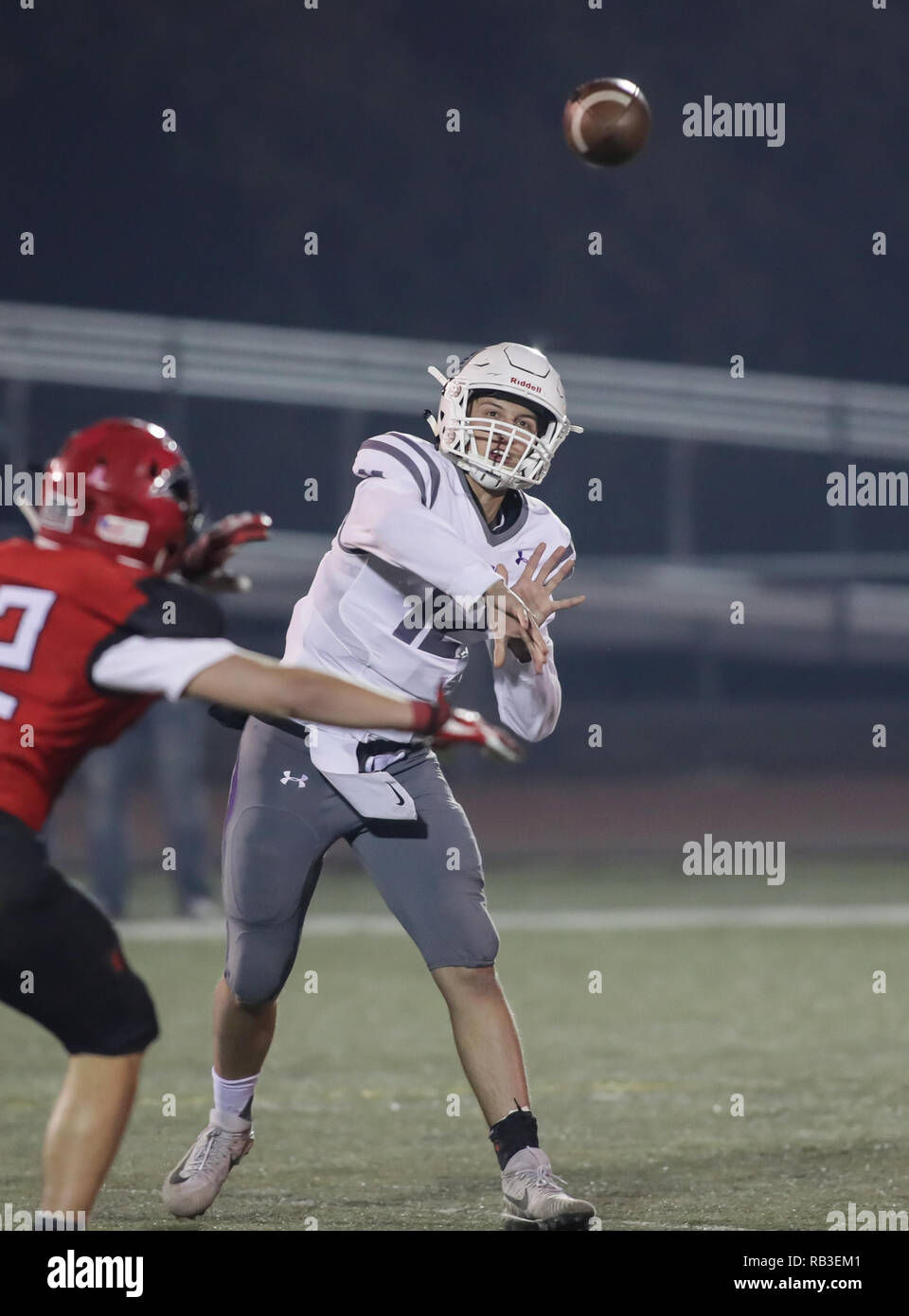 Football action with Shasta vs. Foothill High School in Palo Cedro ...