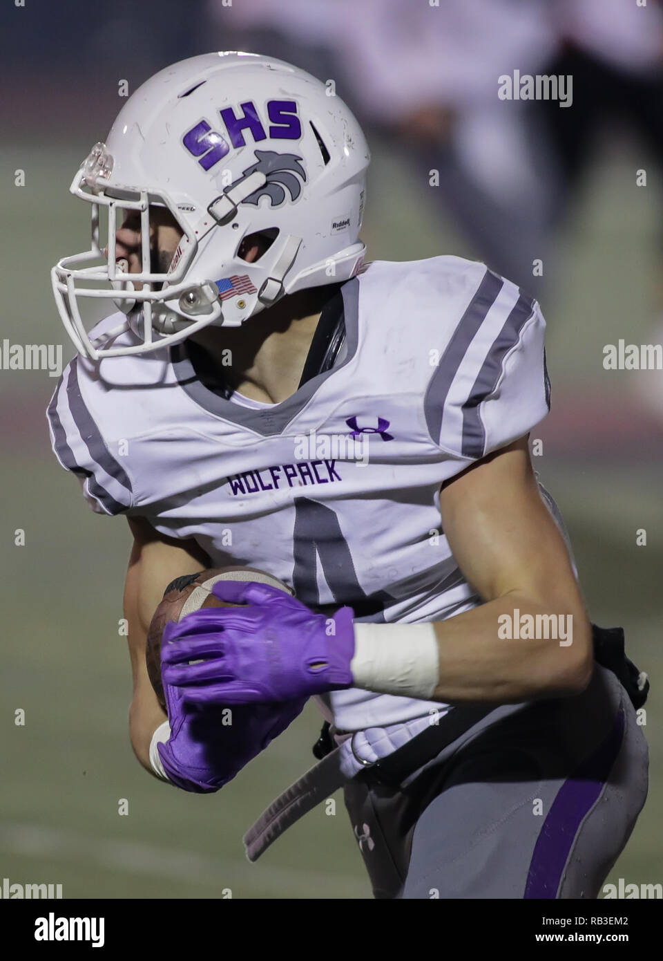 Football action with Shasta vs. Foothill High School in Palo Cedro ...