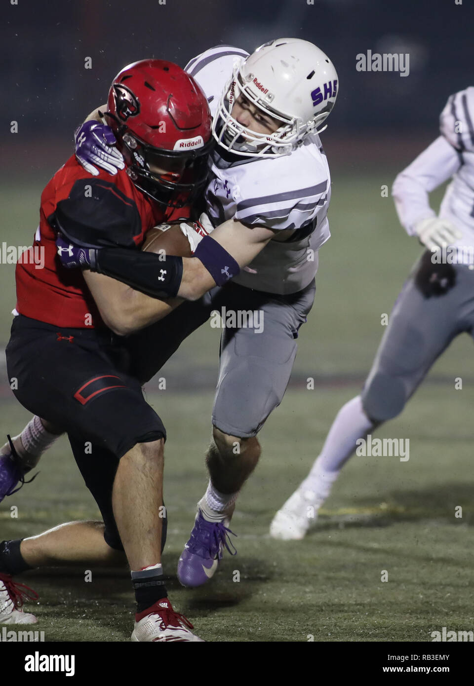 Football action with Shasta vs. Foothill High School in Palo Cedro ...