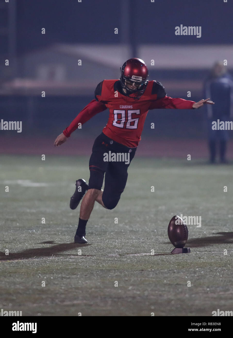 Football action with Shasta vs. Foothill High School in Palo Cedro ...