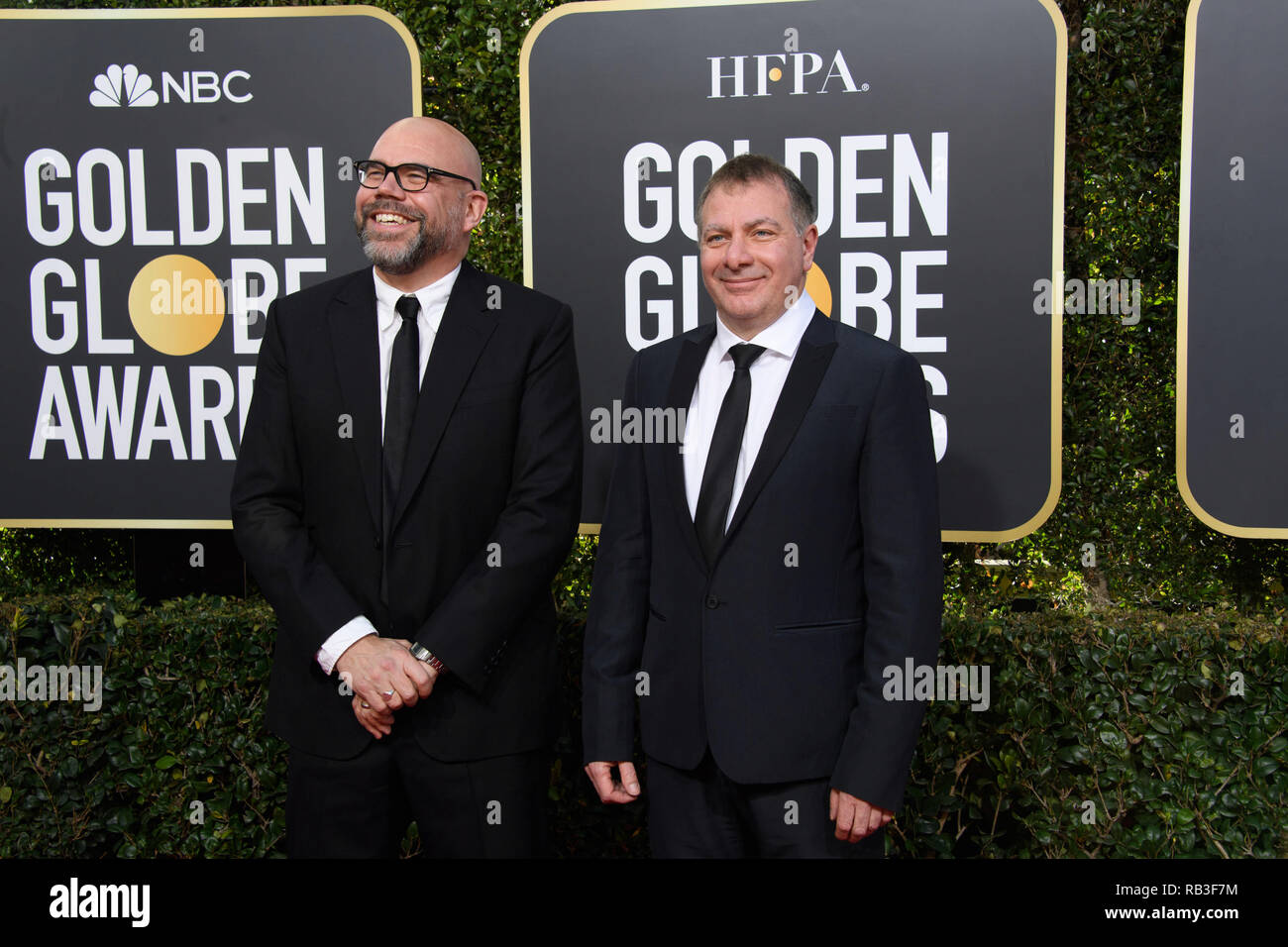 Simon Heath and Jed Mercurio attend the 76th Annual Golden Globe Awards ...