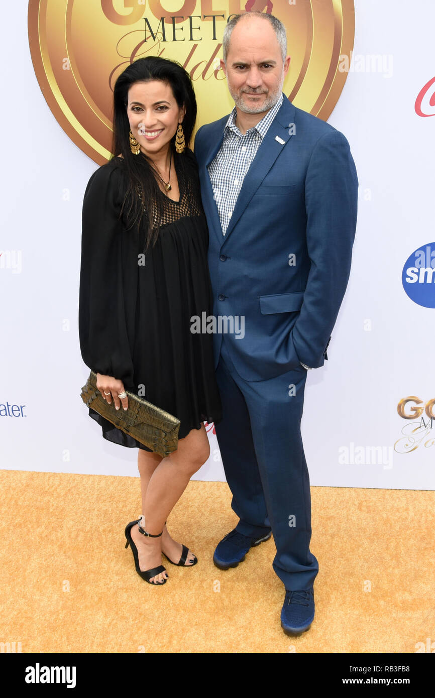 Bahar Soomekh and Clayton Frech attends the 6th Annual "Gold Meets ...