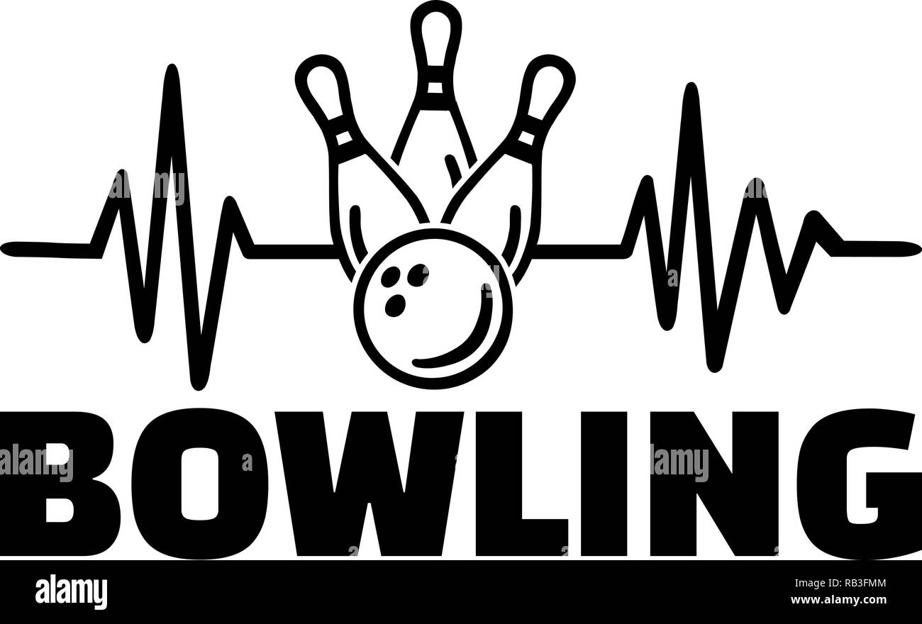Bowling Pins Ball Icon Symbol Stock Vector Images - Alamy