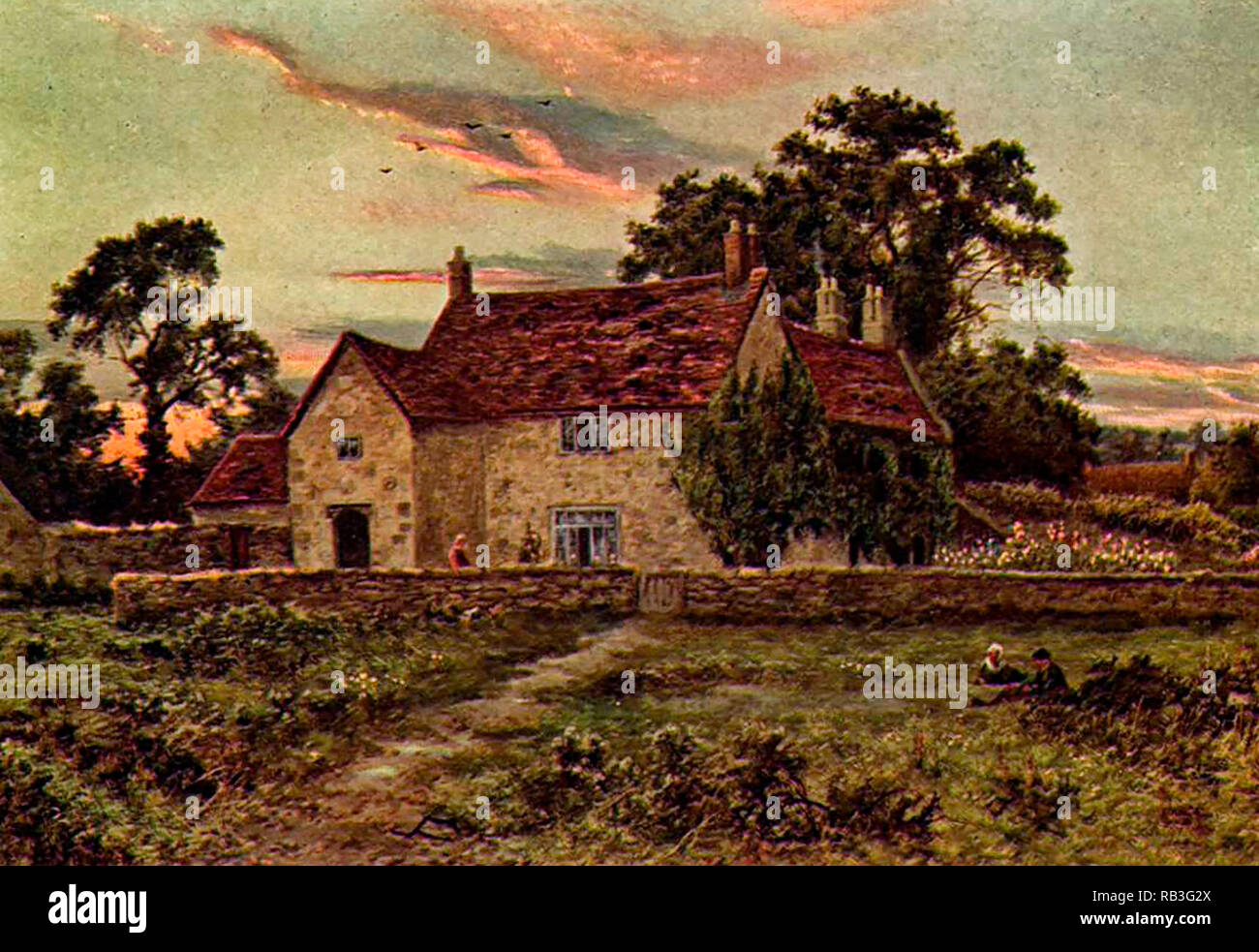 Sulgrave Manor in 1910, before the west wing was reinstated, ancestral ...