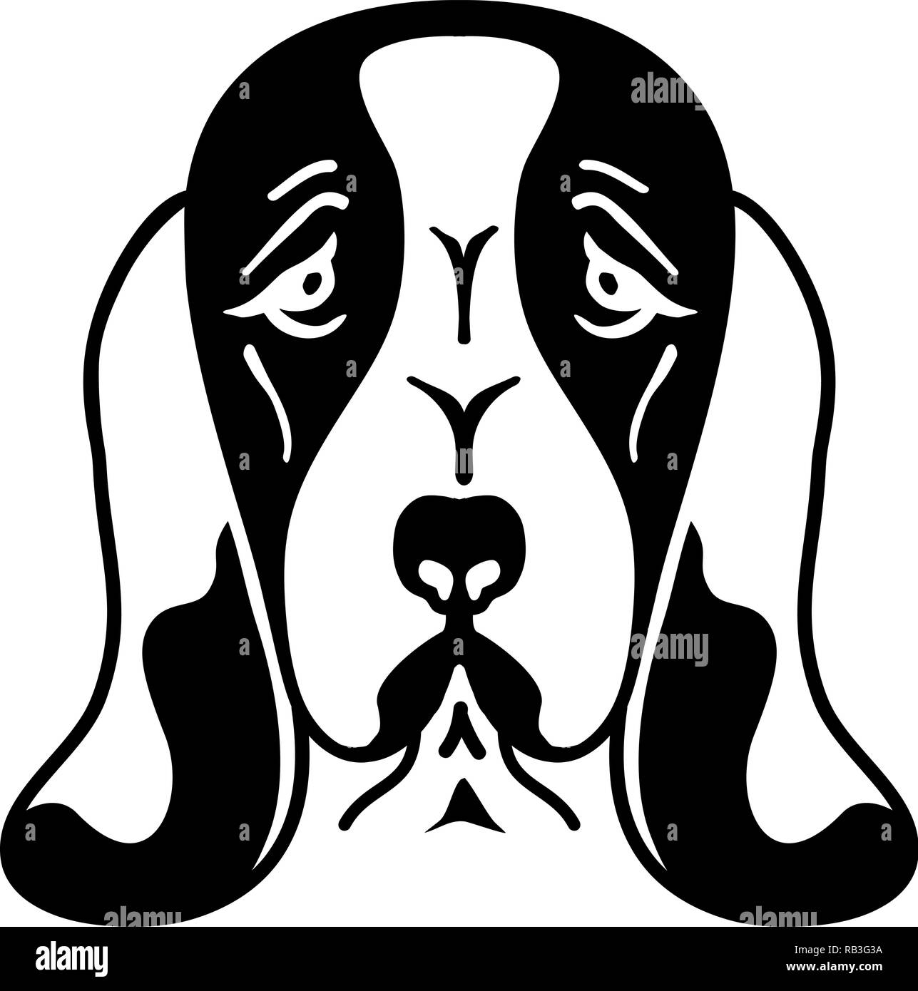 Black hound Stock Vector Images - Alamy