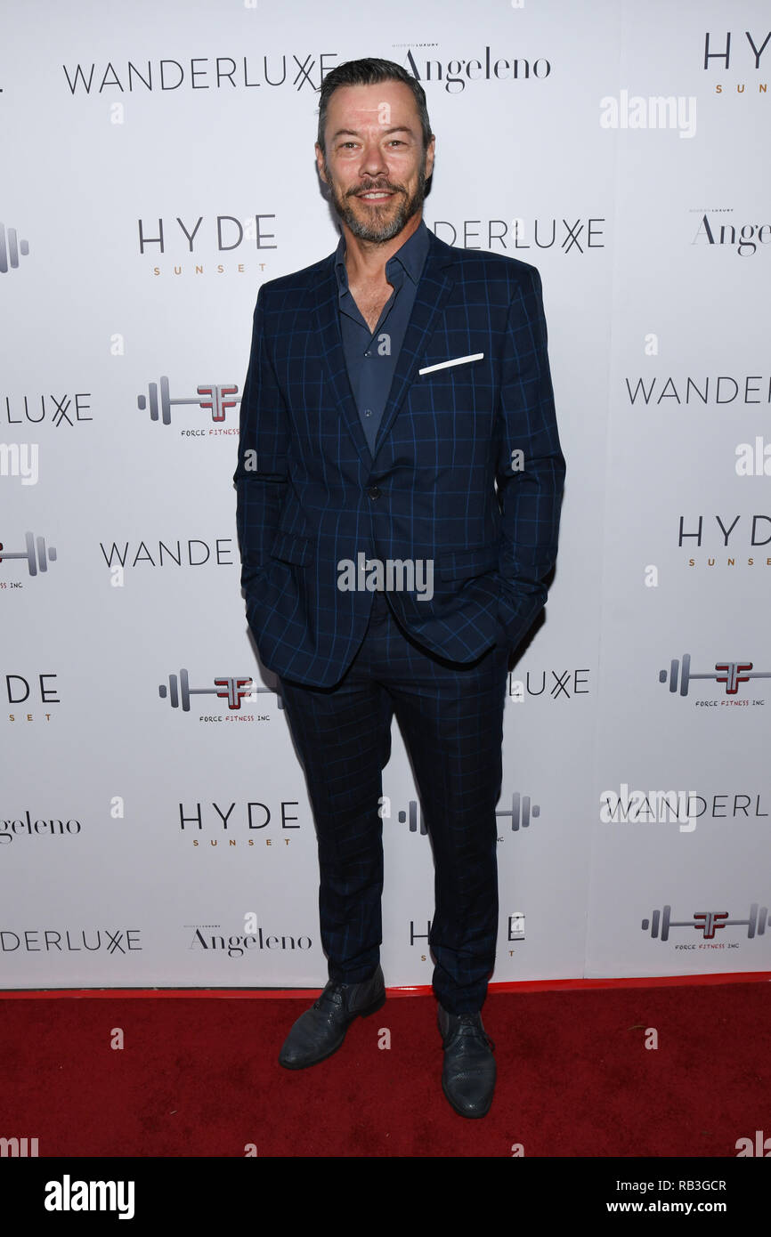 Actor Massi Furlan attends Angeleno Present "A Toast To The Globes" A ...