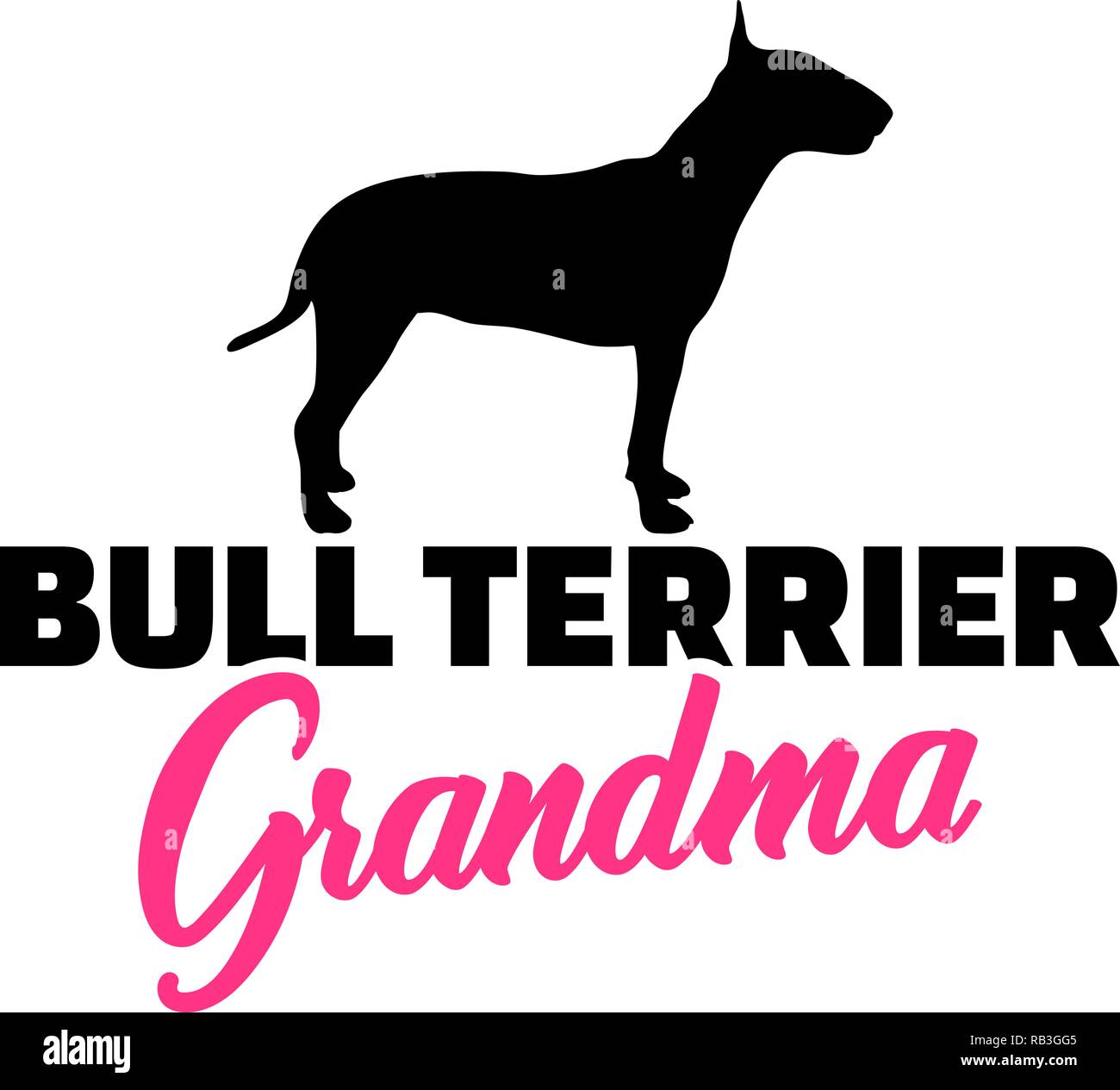 Black bull terrier Stock Vector Images - Alamy