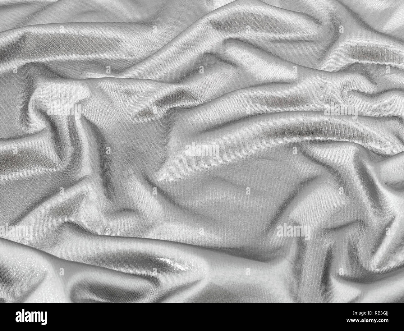 Background of silver fabric hi-res stock photography and images - Alamy