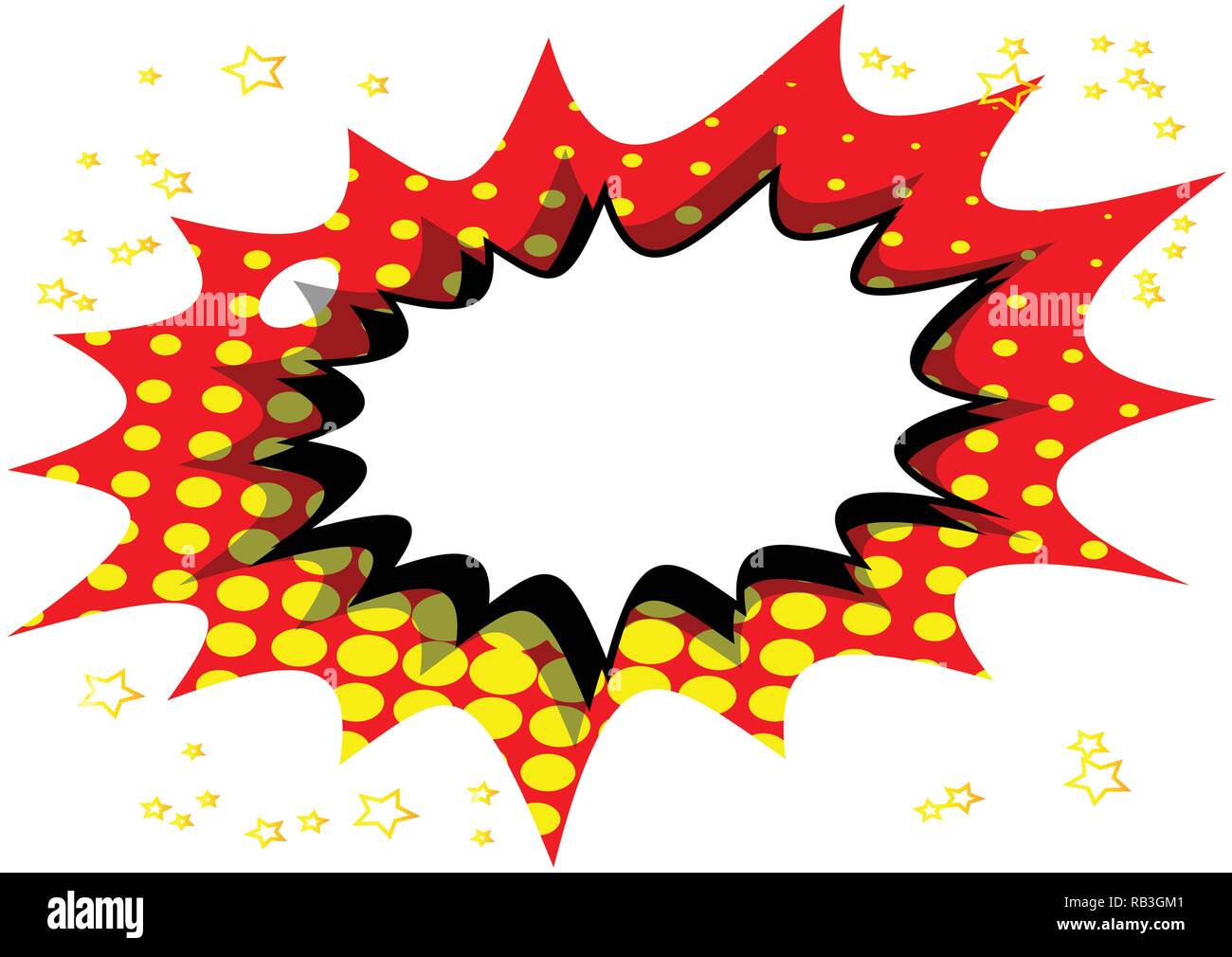 Comic Book Explosion Bubble