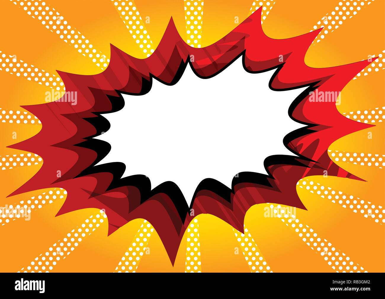 Comic Book Explosion Bubble