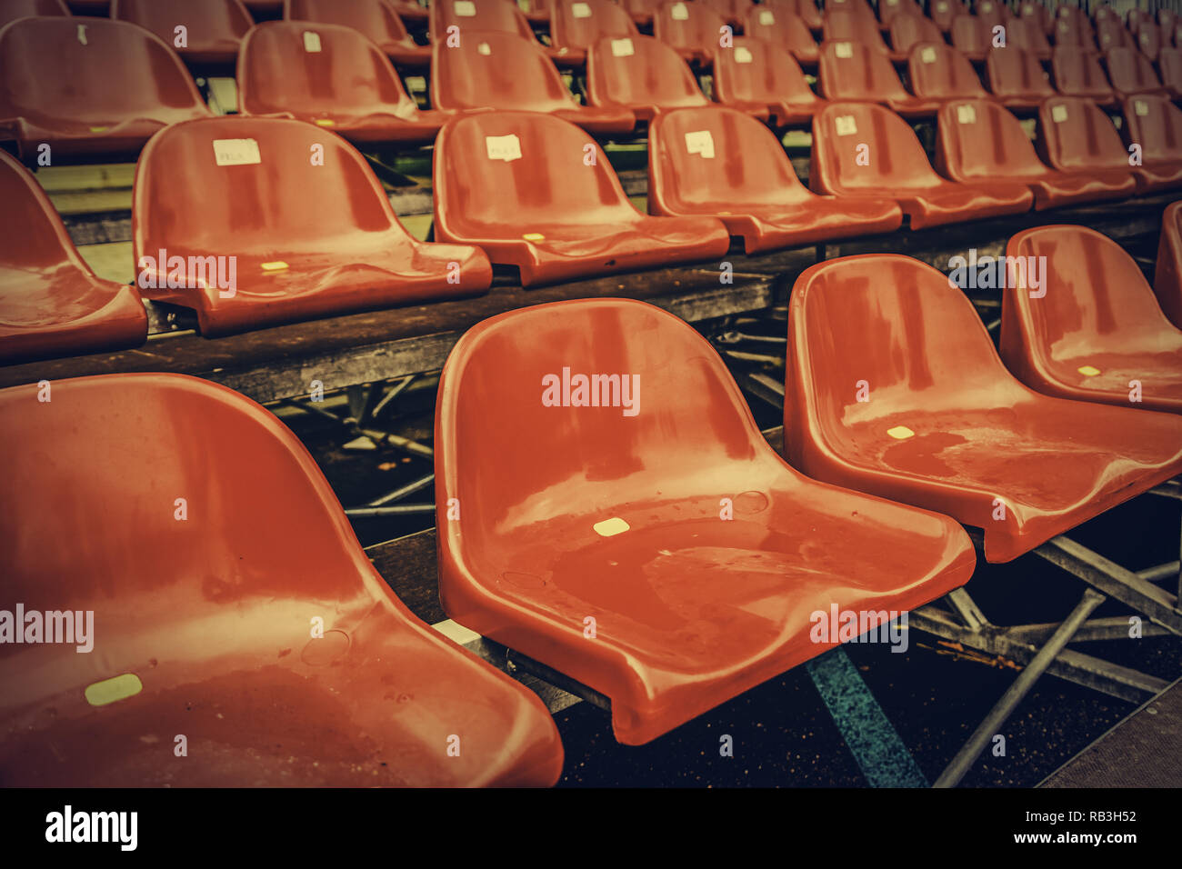 Stadium stages, detail of a sports stadium, sport and hobby Stock Photo ...