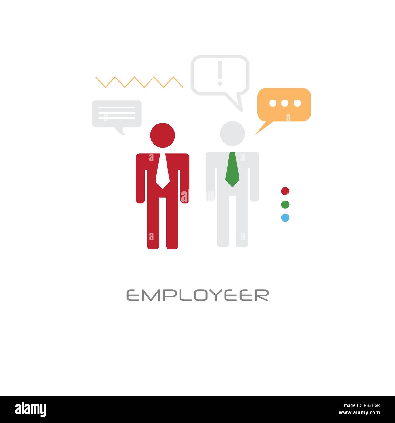Two male employees Stock Vector Images - Alamy