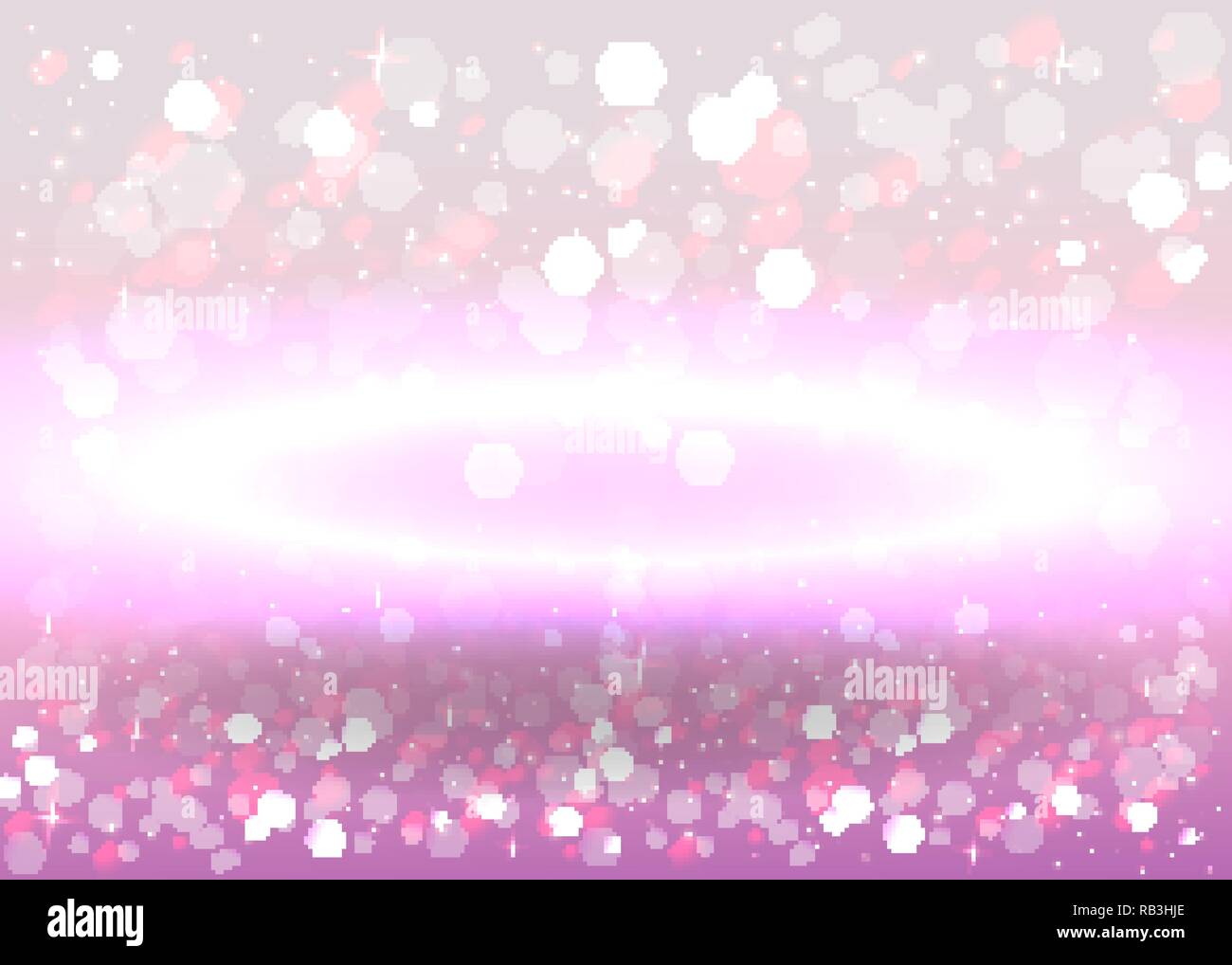 Abstract blurred soft focus bokeh of bright purple background with ...