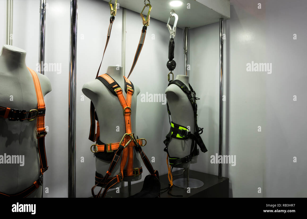 Industrial safety harness ; equipment for high ground working Stock ...