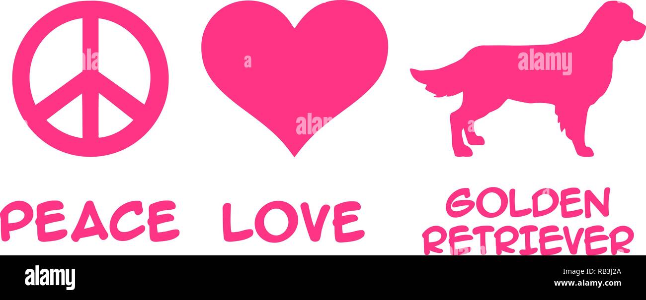 Golden peace symbol Stock Vector Images - Alamy