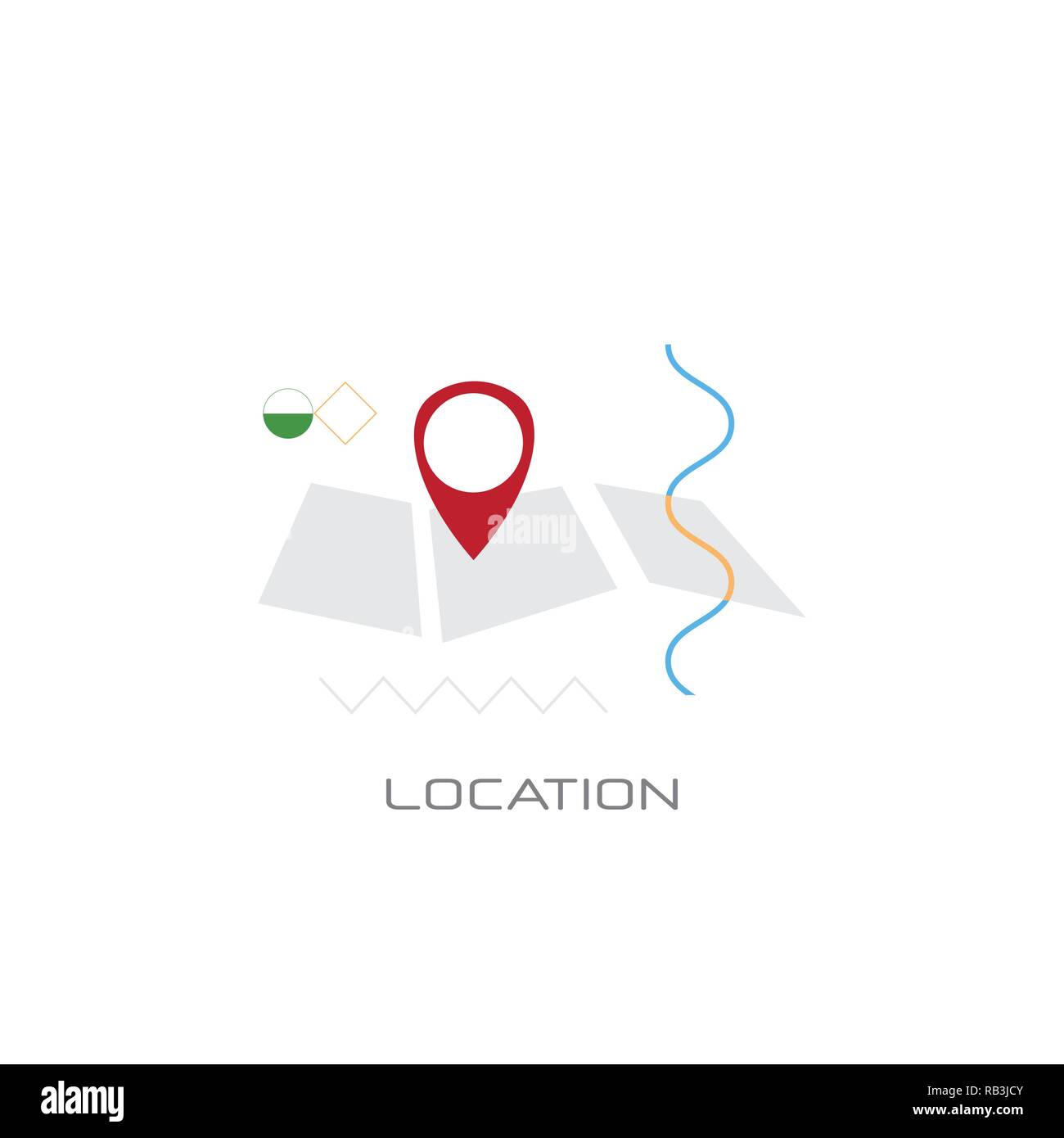 map navigation app geo tag location position concept line style ... map navigation app geo tag location position concept line style ...