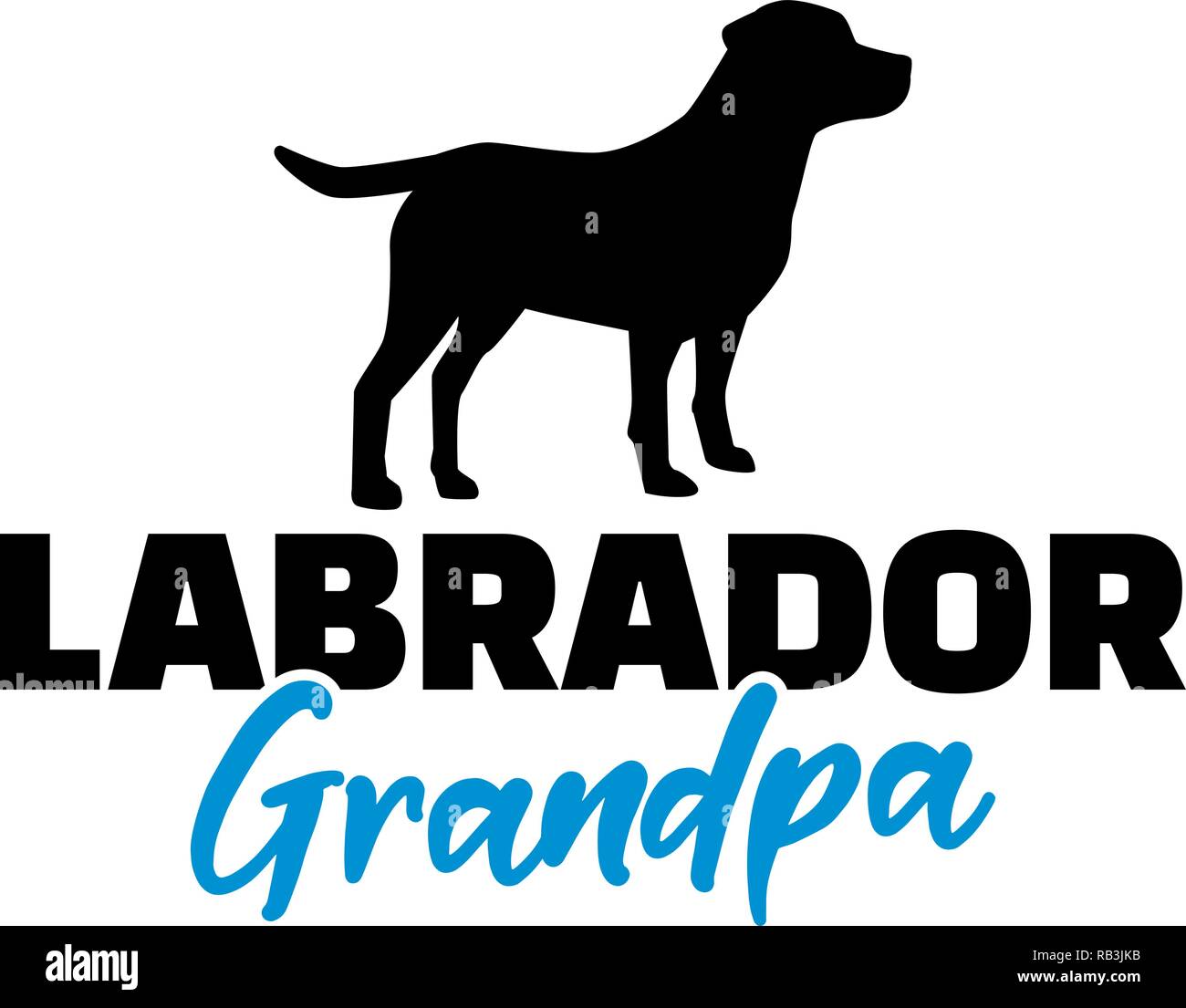 Black labrador dog in Stock Vector Images - Alamy