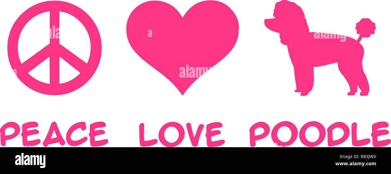 Pink poodle Stock Vector Images - Alamy