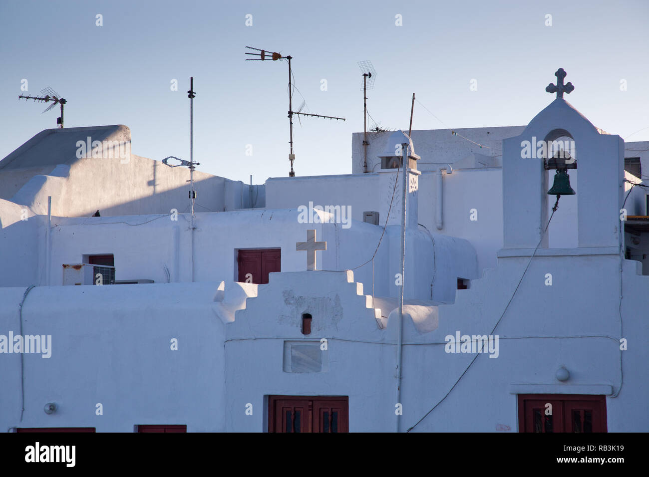 minimalist greek church detail Stock Photo - Alamy