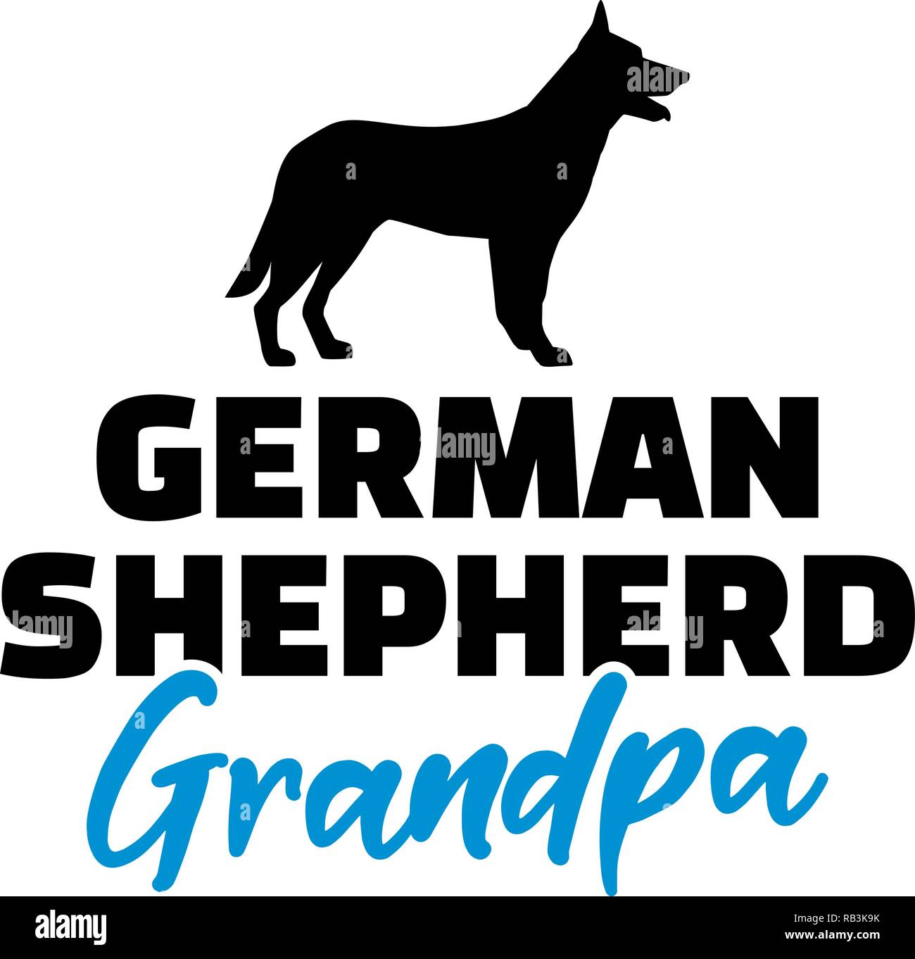 German shepherd dog family Stock Vector Images - Alamy