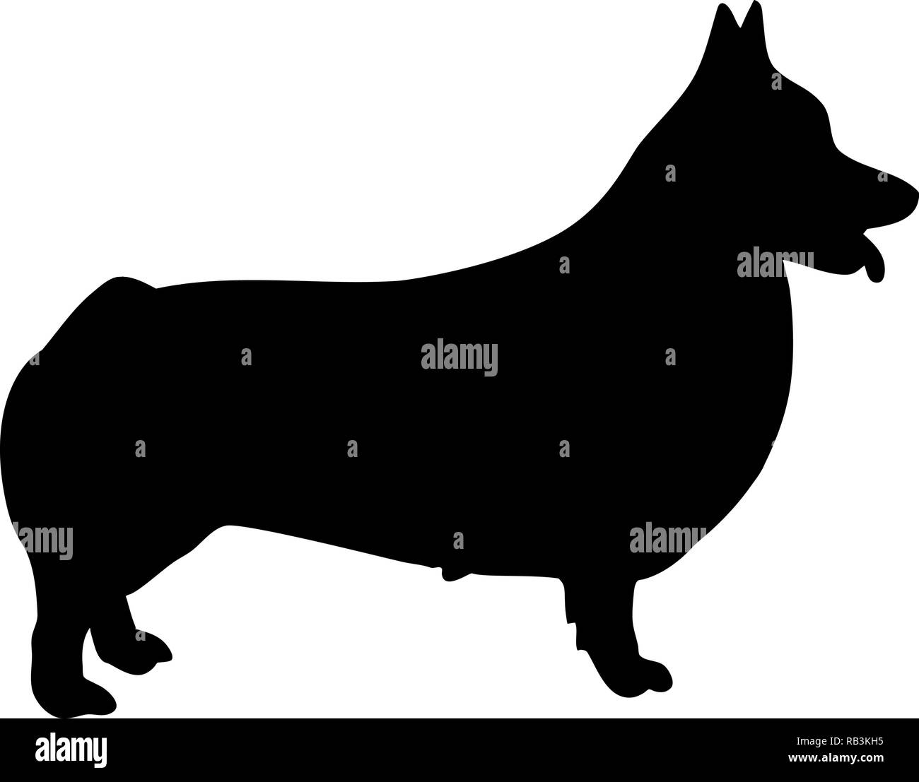 Pembroke corgi puppy Stock Vector Images - Alamy