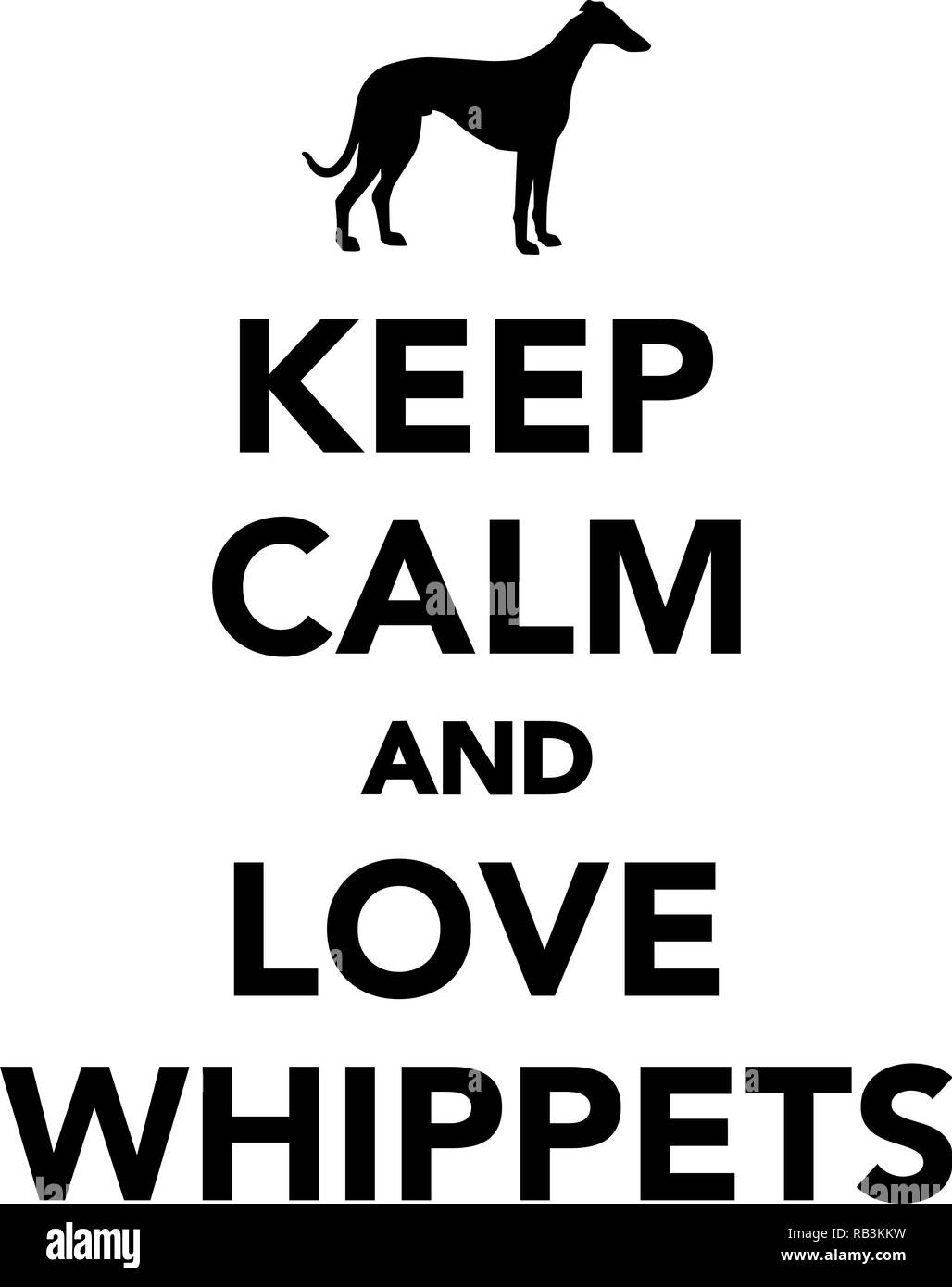 Calm whippet Stock Vector Images - Alamy