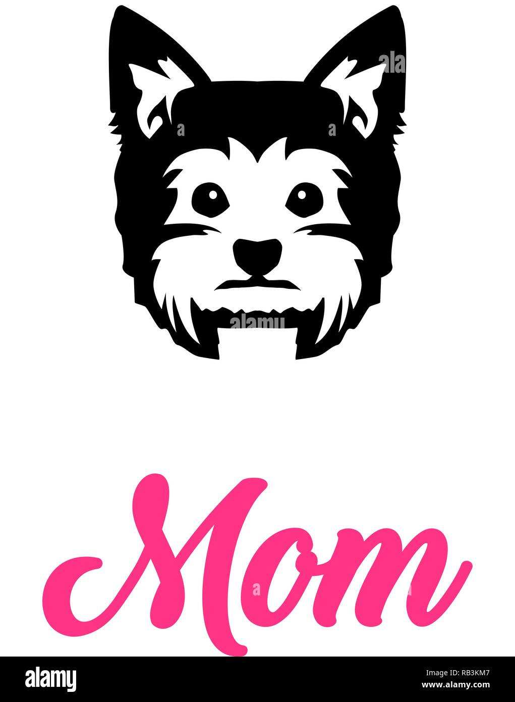 Yorkie logo Stock Vector Images - Alamy